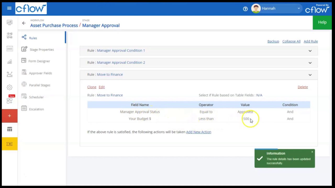 Cflow - How to add rules - YouTube