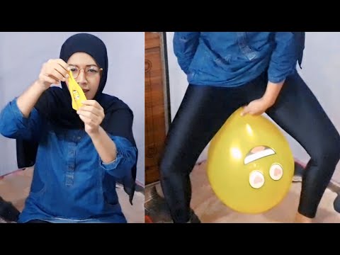 MAMA TIUP BALON PAKE KENTUUT - LUCU BANGET