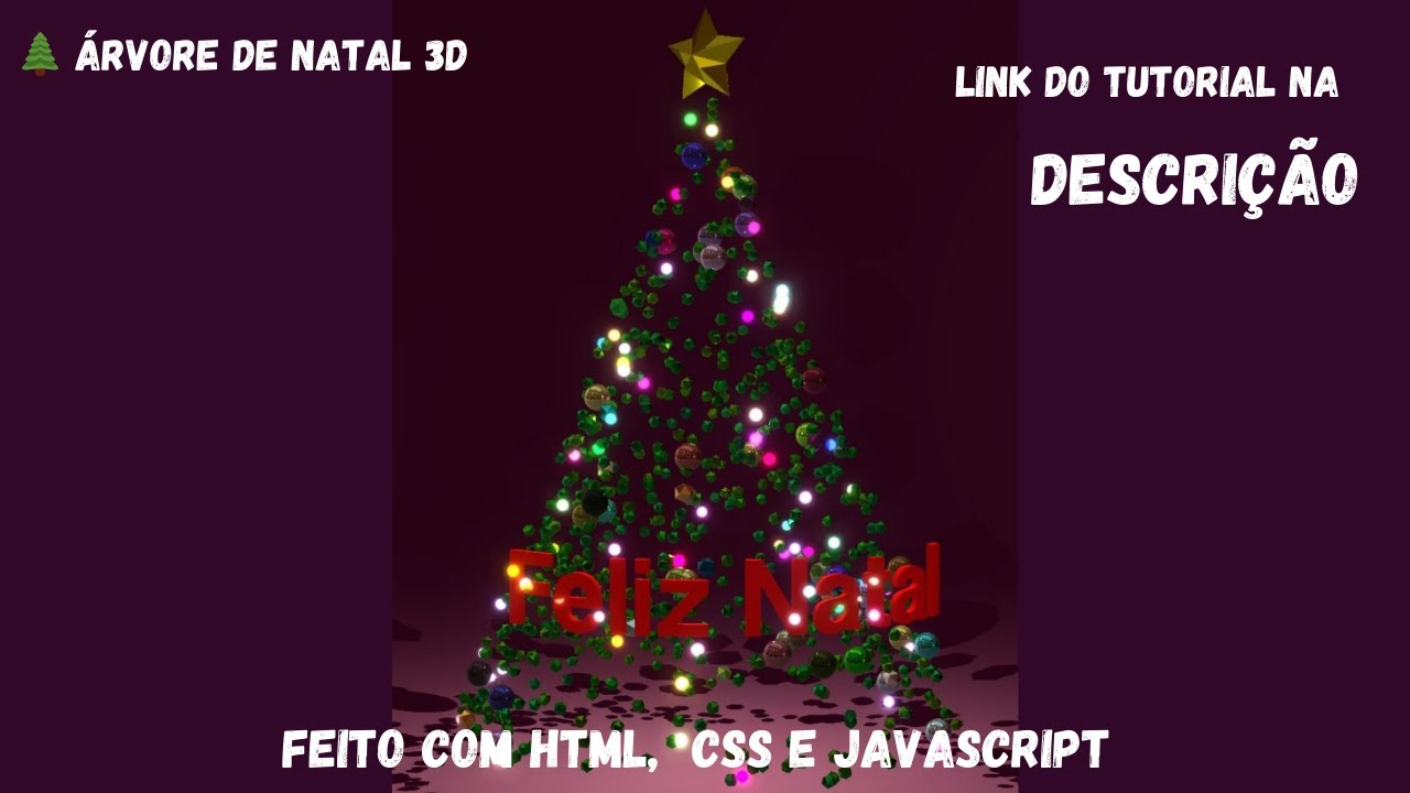 Árvore De Natal 3d Feita Com Html Css E Javascript Youtube 0780
