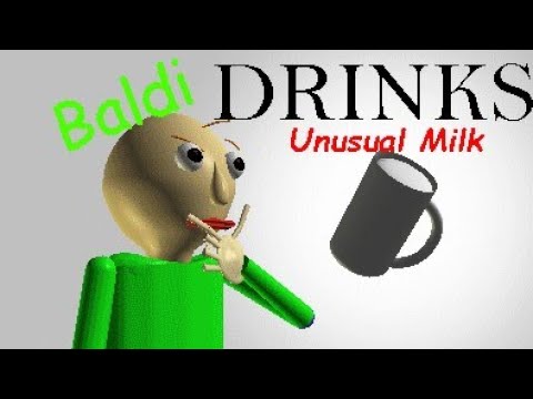 Baldi Drinks Unusual Milk(Anim8or) - YouTube