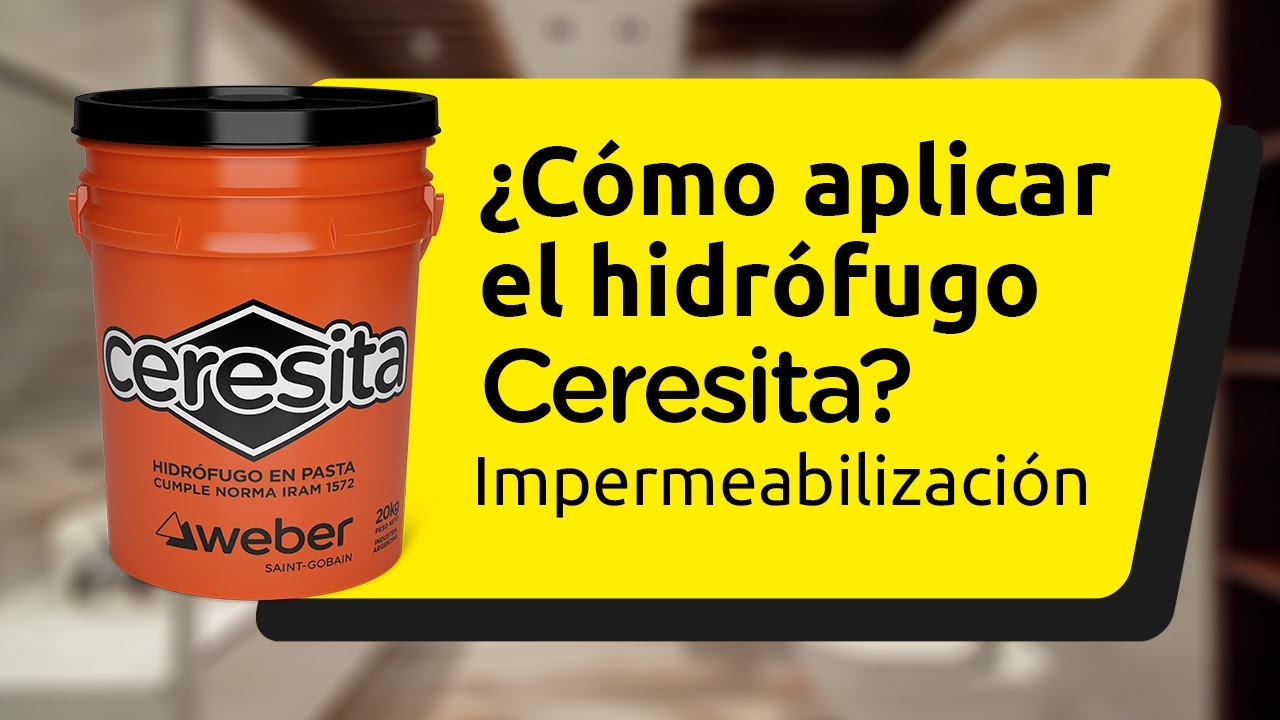 Hidrofugo en pasta número uno Ceresita | Paso a paso Weber - YouTube