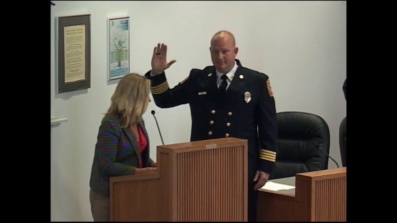WH Fire Dept. Oath of Office Ceremony: Assistant Chief Greg H. Priest ...