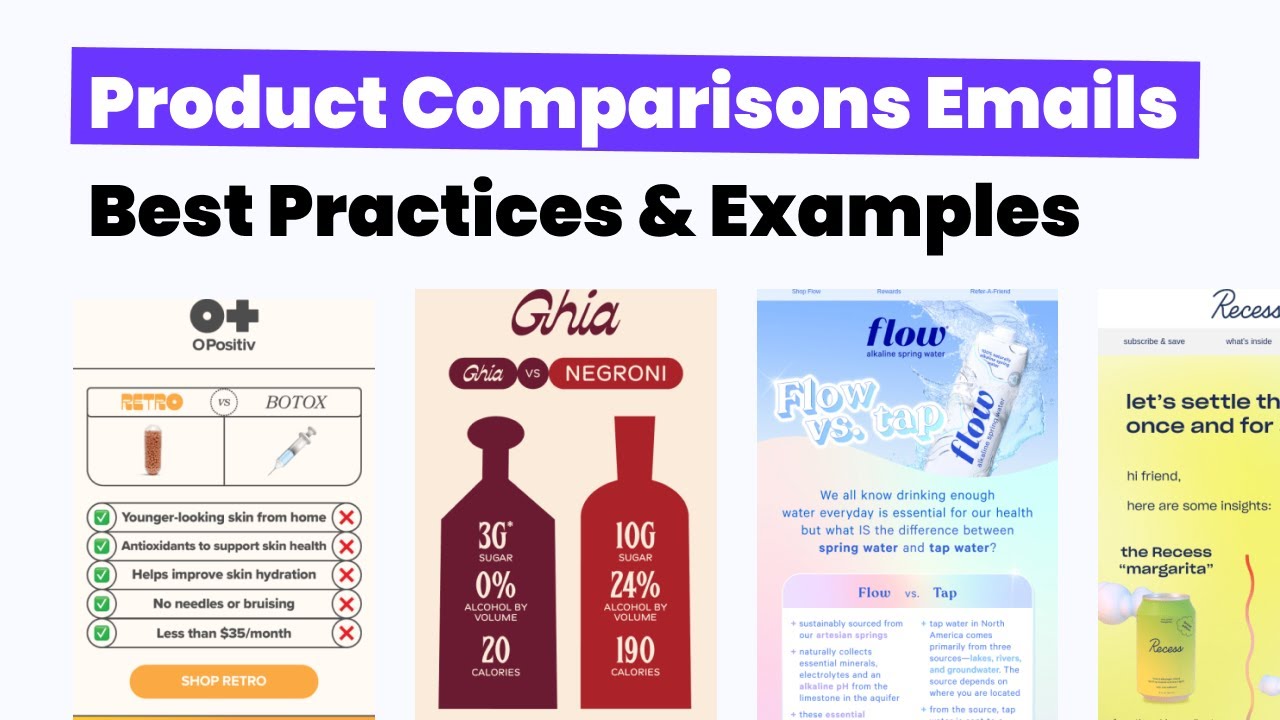 🪩 Product Comparisons in Email Marketing for Ecommerce Brands ...