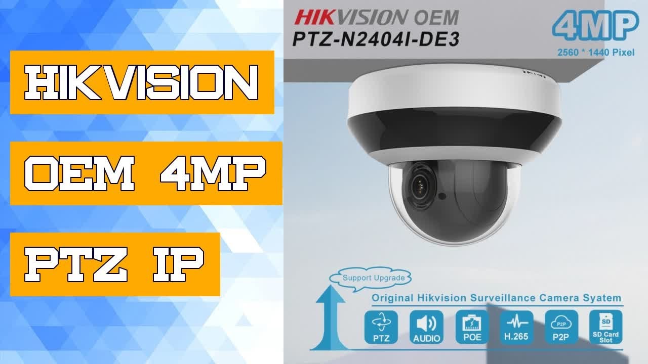 Hikvision OEM 4MP PTZ IP Camera 4X Optical Zoom Dome Surveillance ...