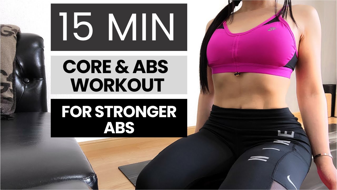 👙15 MIN CORE & ABS WORKOUT - FOR STRONGER ABS, smaller waist, flat ...
