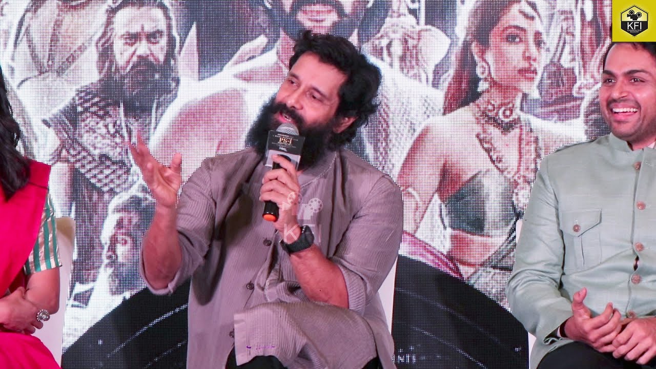 Vikram Super Reply For Media Question | Chiyaan Vikram New Movie | PS 1 ...