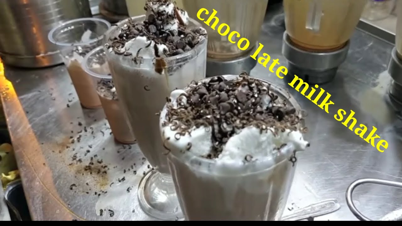 Chocolate Milk shake in Mumbai - Chocolate Milk shake - Indian street ...