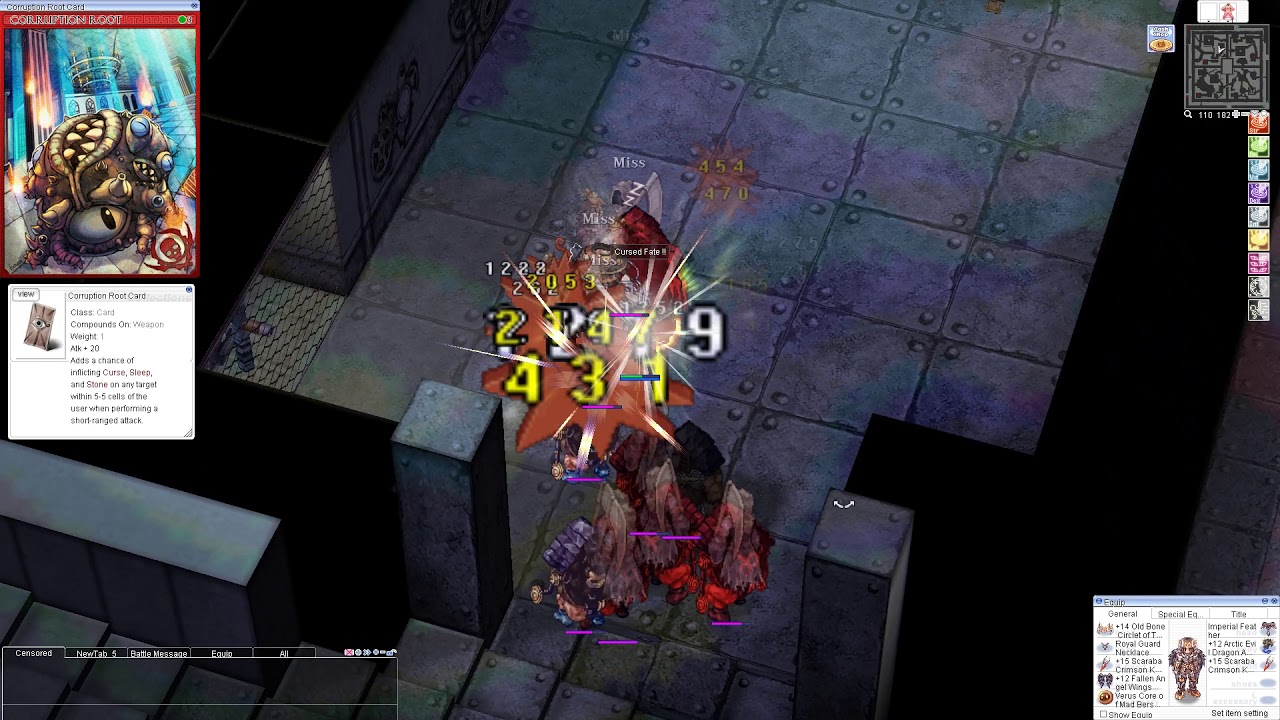 iRO Chaos - MVP Corruption Root Card Demonstration - YouTube