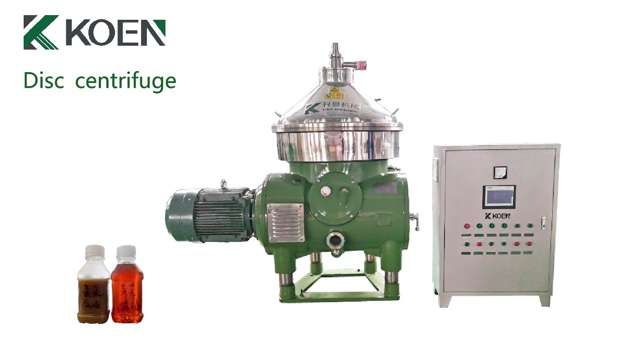 DHC500 algae centrifuge - YouTube