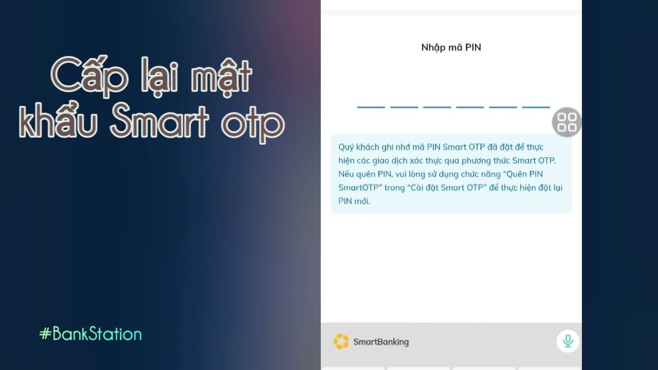 Smart OTP | Cấp lại mật khẩu Smart OTP BIDV Smartbanking | @Bank ...