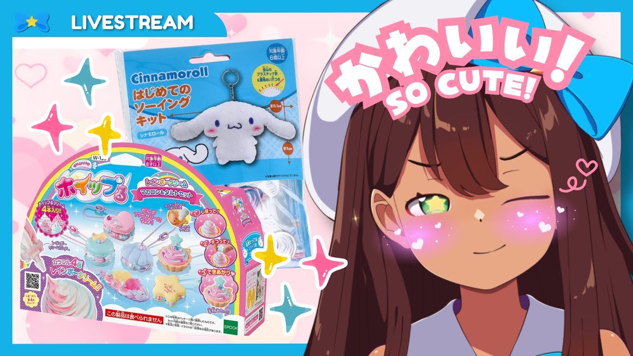 【HANDCAM】 Let's Try Kawaii Craft Kits: Sewing & Decoden 🧵💖 【Nyaru ...