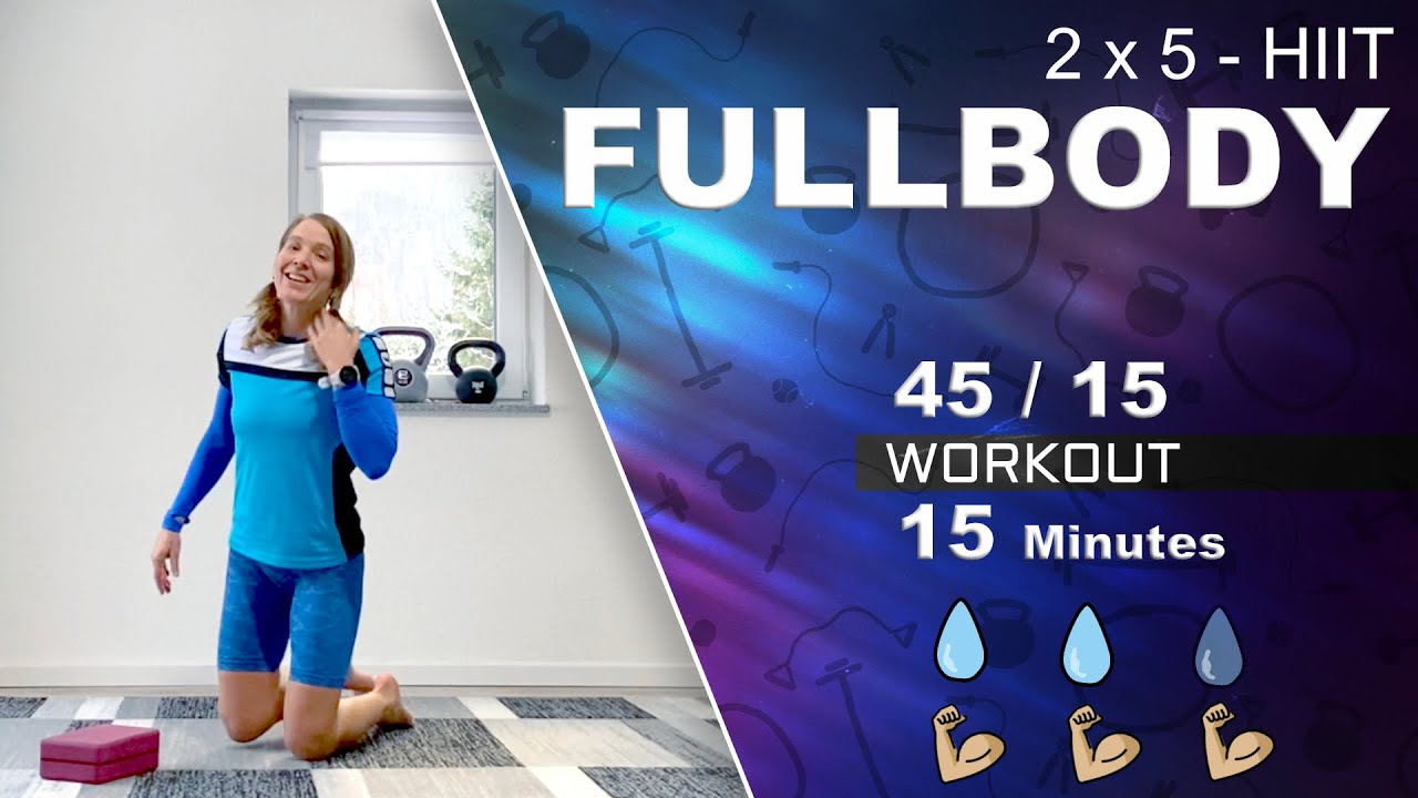 15 Min Hiit Fullbody Workout 2 X 5 Hard Youtube