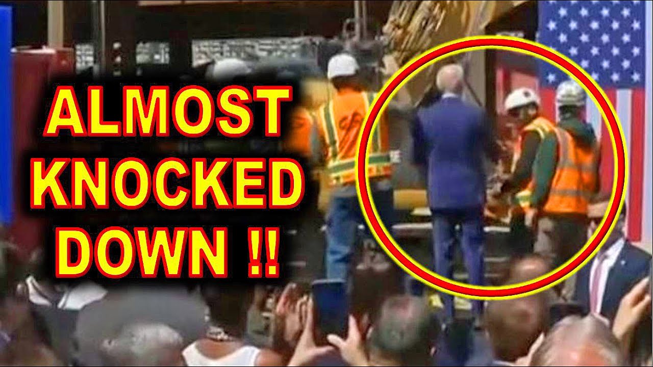 Clumsy Joe Biden Almost Gets KNOCKED Over on Stage..... - YouTube