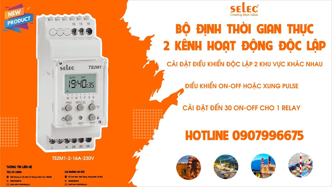 RELAY THỜI GIAN THỰC, TIMER 24H, TIMER TUẦN 2 KÊNH ĐỘC LẬP | SELEC ...