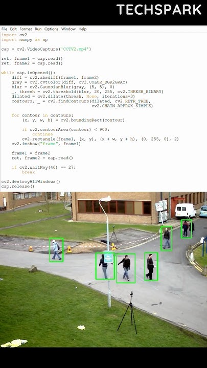 Real-Time Motion Detection | OpenCV and Python #short #python #coding #opencv - YouTube