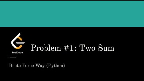 LeetCode (Brute Force Solution) - YouTube