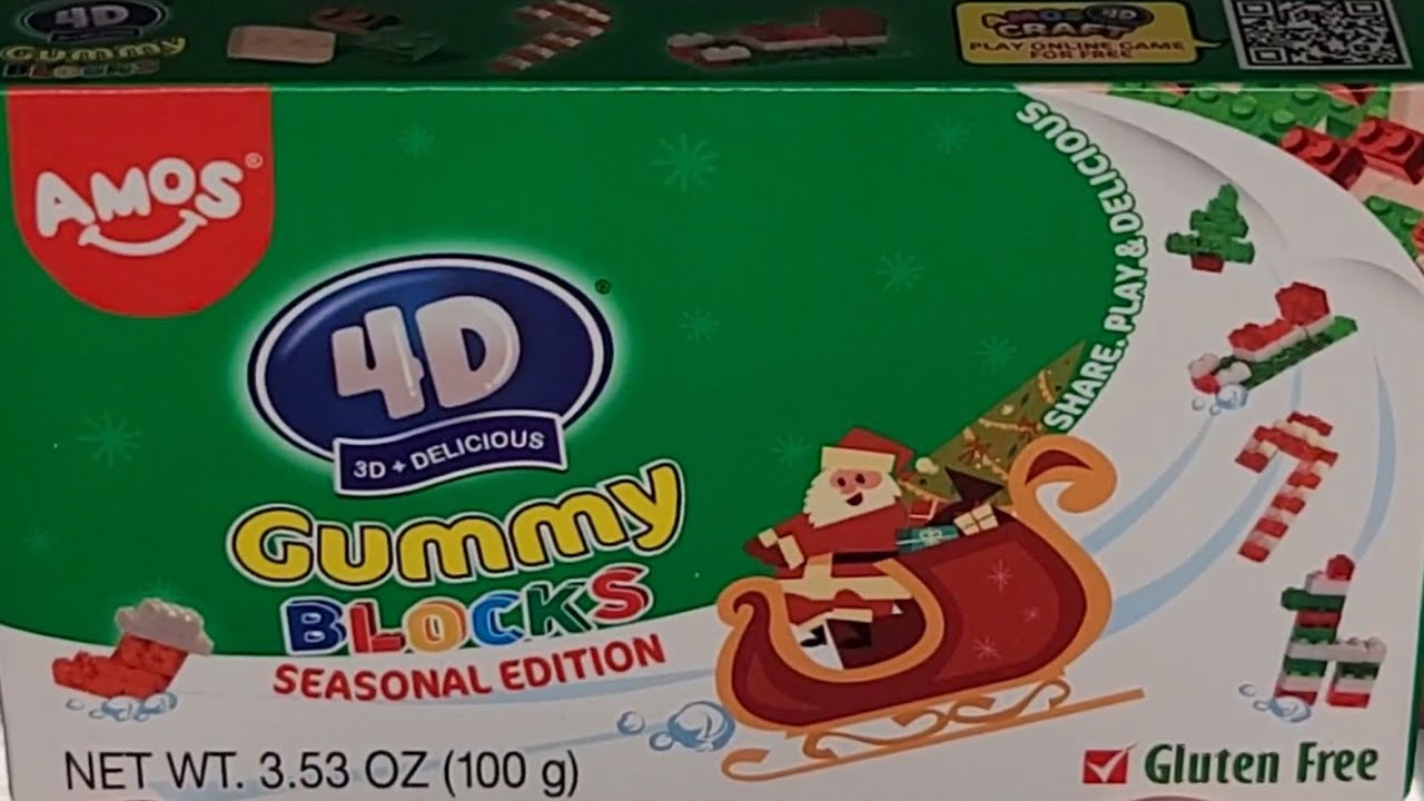 Dollar Tree Holiday Item Review Amos 4D Gummy Lego Blocks Seasonal ...