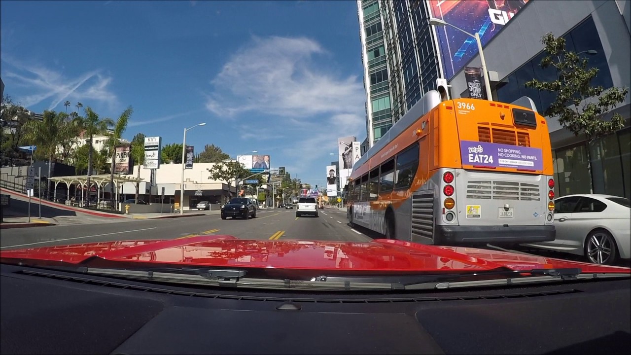[HD] [GoPro] Driving around Sunset Boulevard Los Angeles - YouTube