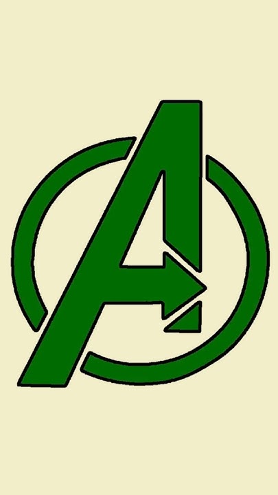 Avengers | How to Draw Avengers Logo | Draw Avengers Logo - YouTube