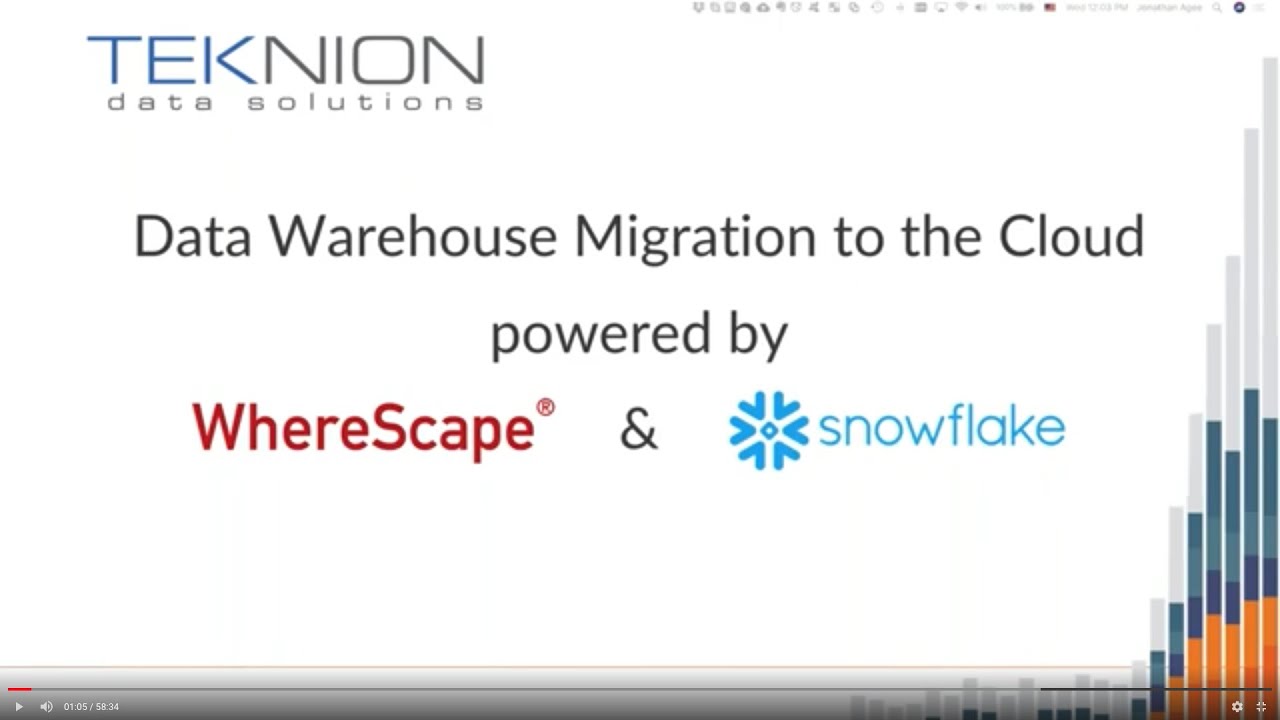 Data Warehouse Migration to the Cloud powered by WhereScape & Snowflake ...