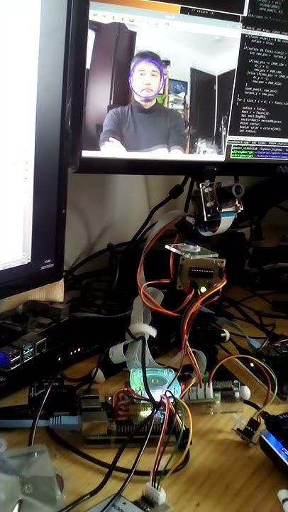 face tracking camera with Open CV - YouTube