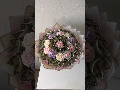 Pastel money bouquet #flower #tutorial #viral
