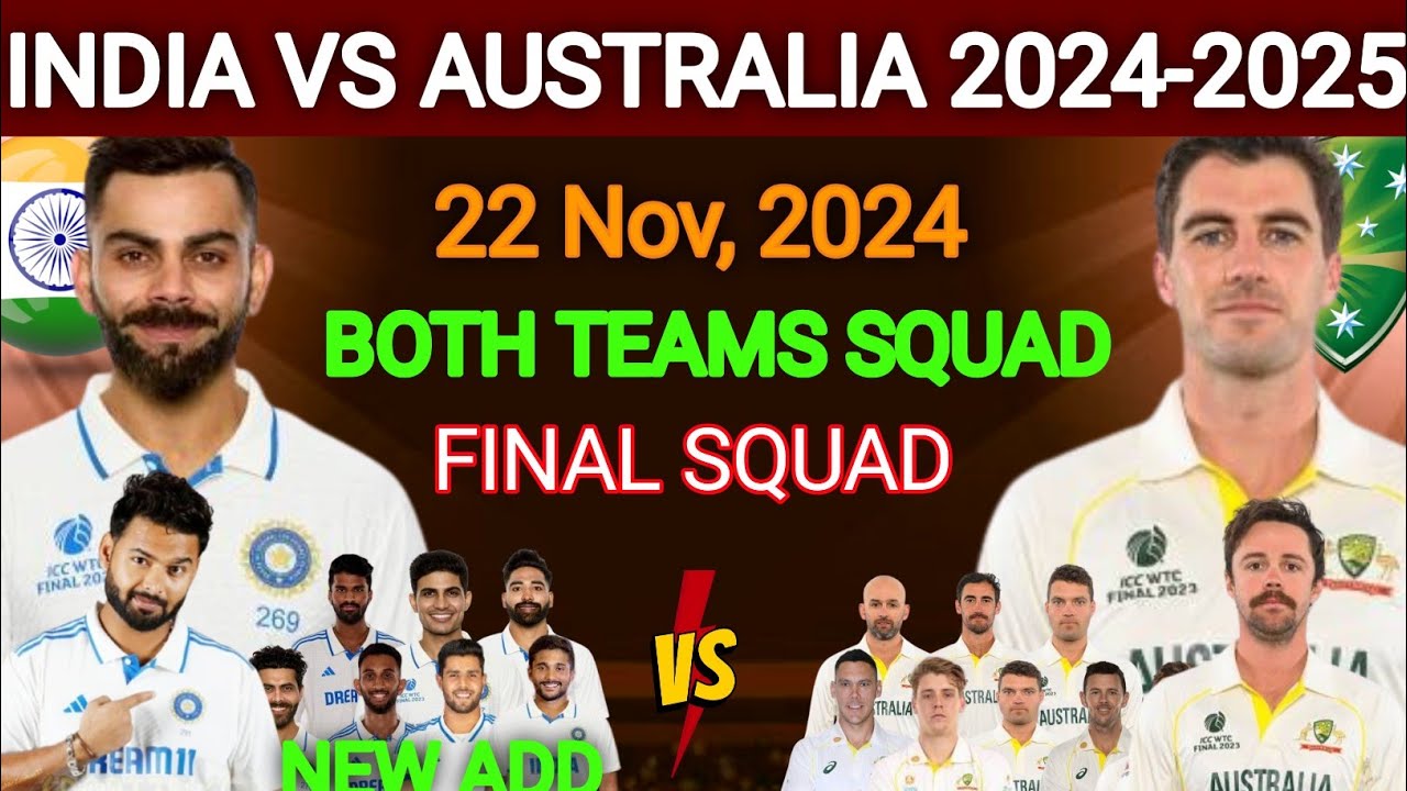 India vs Australia Test Series | ind vs Aus | Australia vs India test ...
