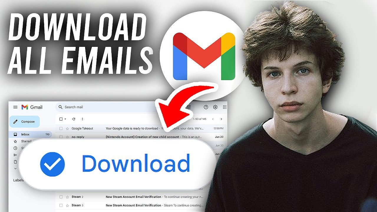 How To Download All Emails From Gmail - 2024 - YouTube