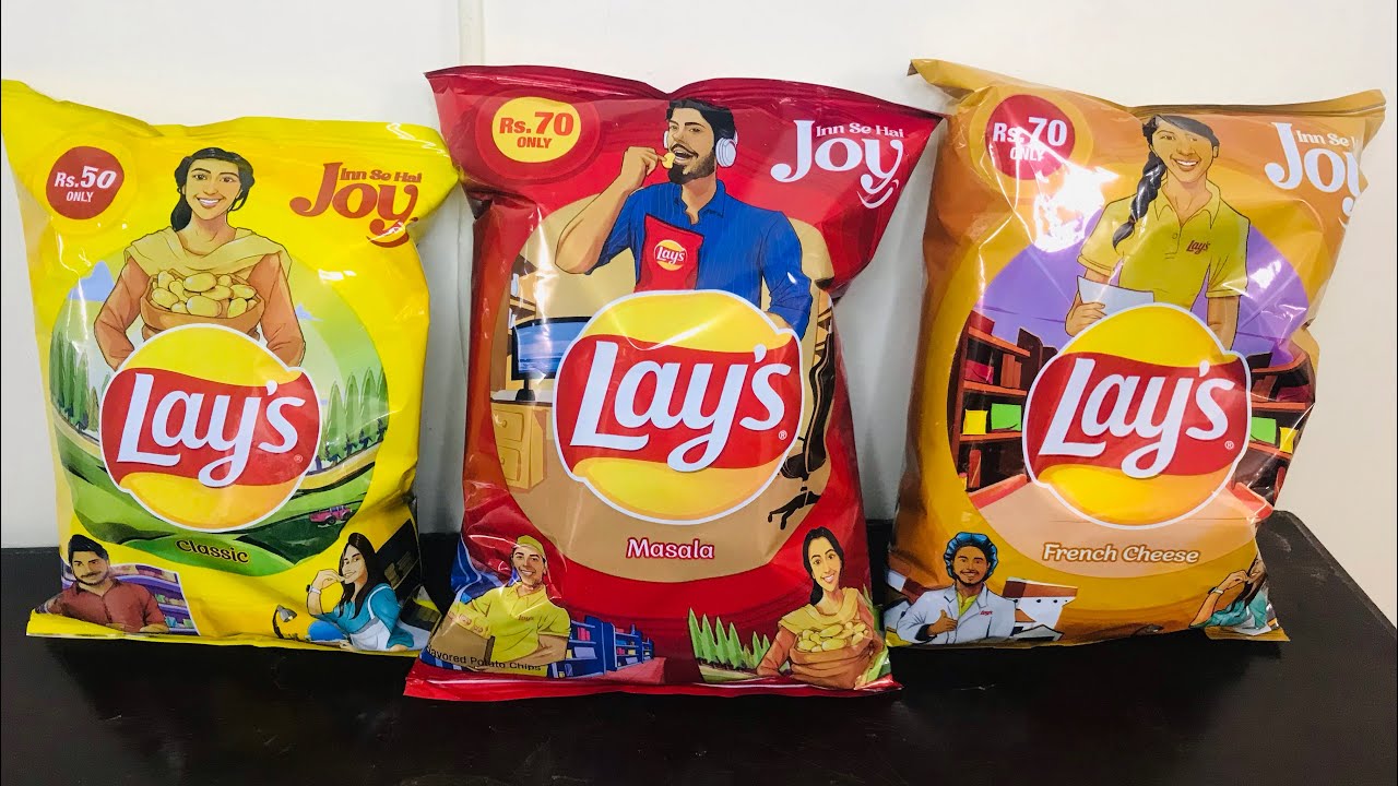 Filling Platter with Lays 3 New Packing || lays masala || French chees ...