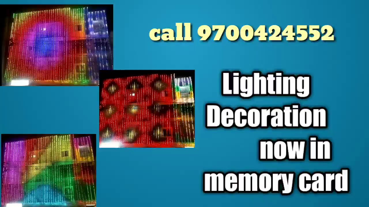 Lighting Decoration now in memory card - YouTube