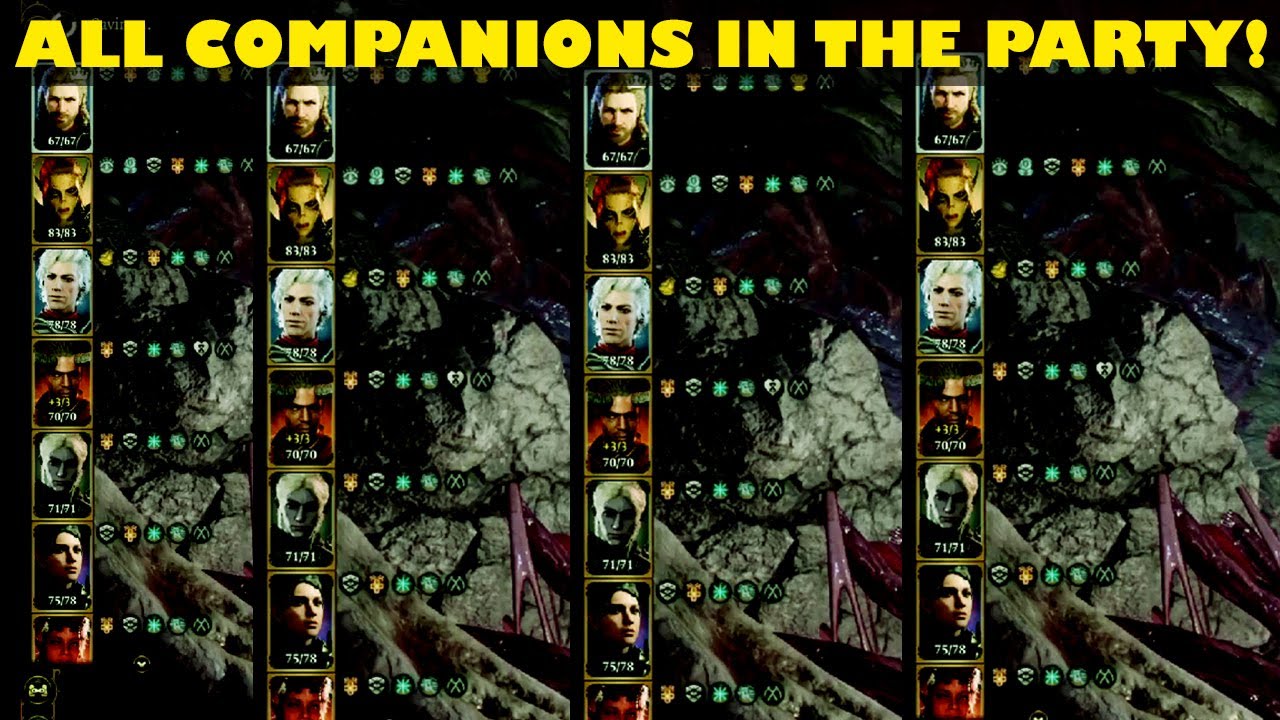 Adjustable party limit mod for BG3. Get every companion in your party ...