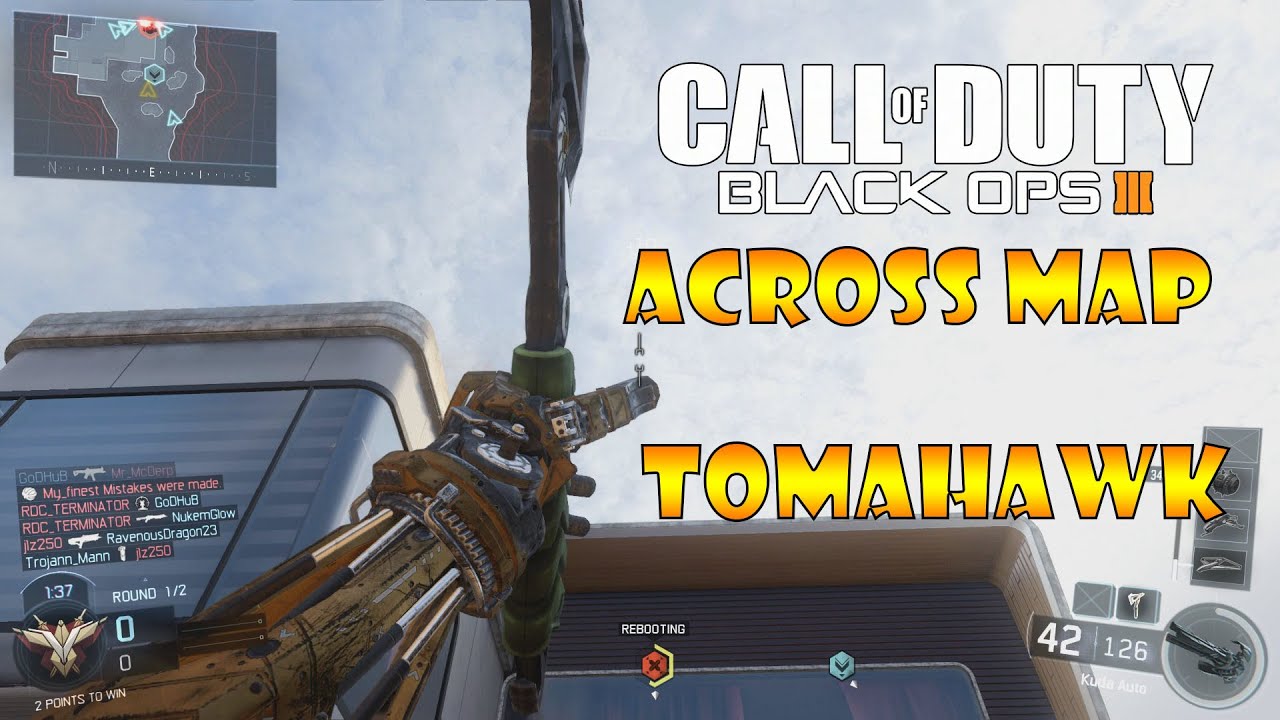 Worlds First Black Ops 3 Across Map Tomahawk Kill (Amazing Clip) - YouTube