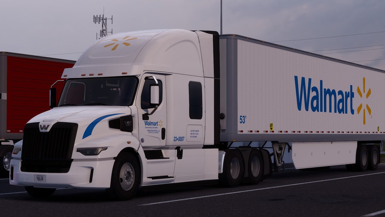 Short Evening Delivery for Walmart in Kansas - Western Star 57X - ATS ...