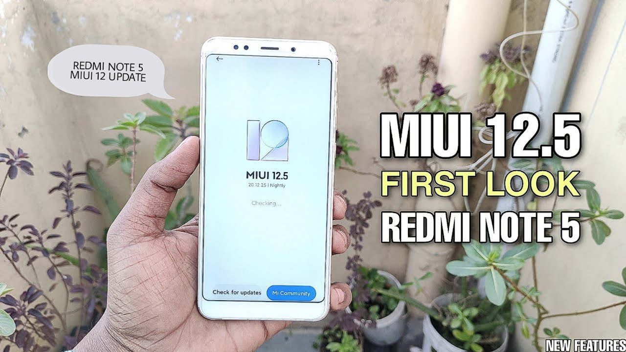 MIUI 12 New Update For Redmi Note 5 | Redmi Note 5 Official Update ...