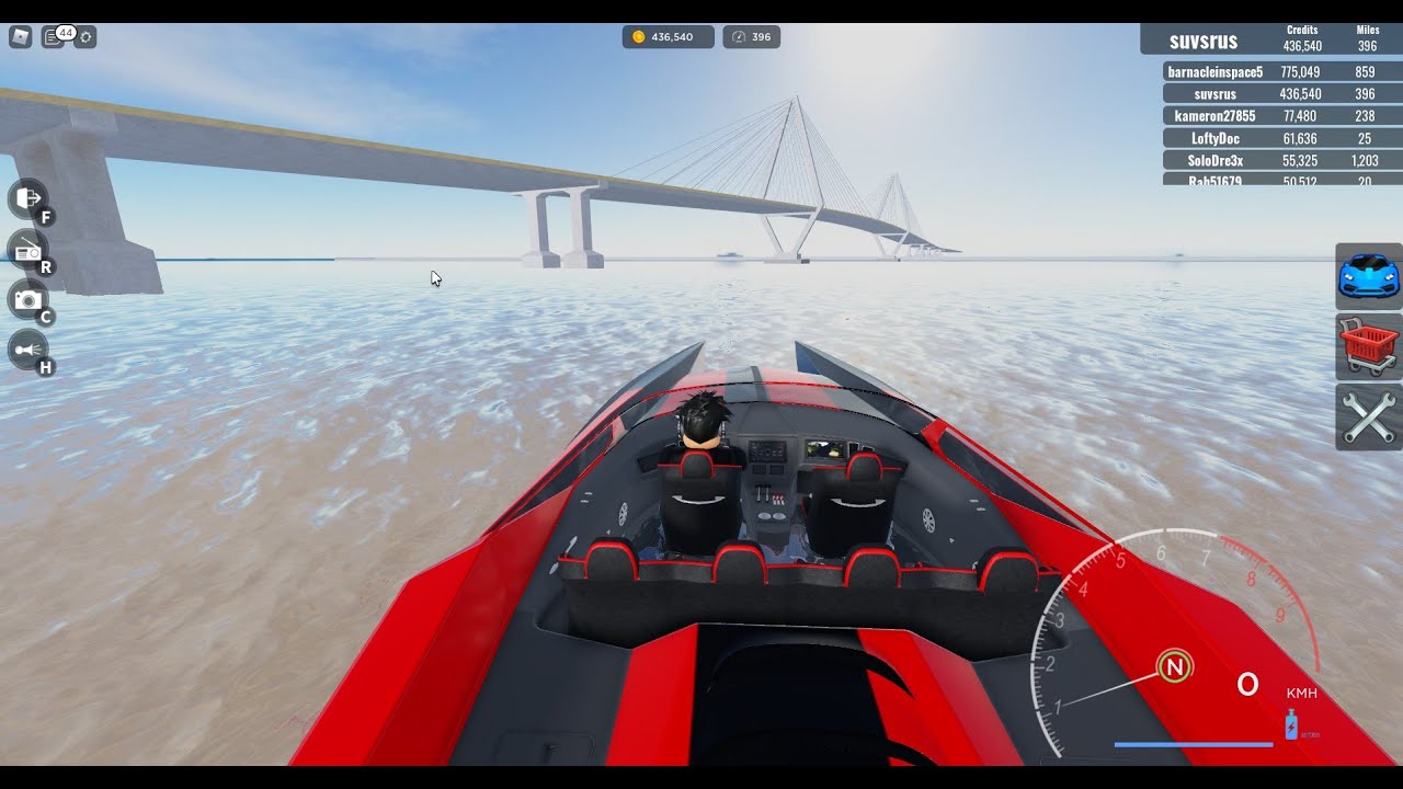 Buying a Shiny Red Race Boat in Vehicle Legends and Customizing it ...