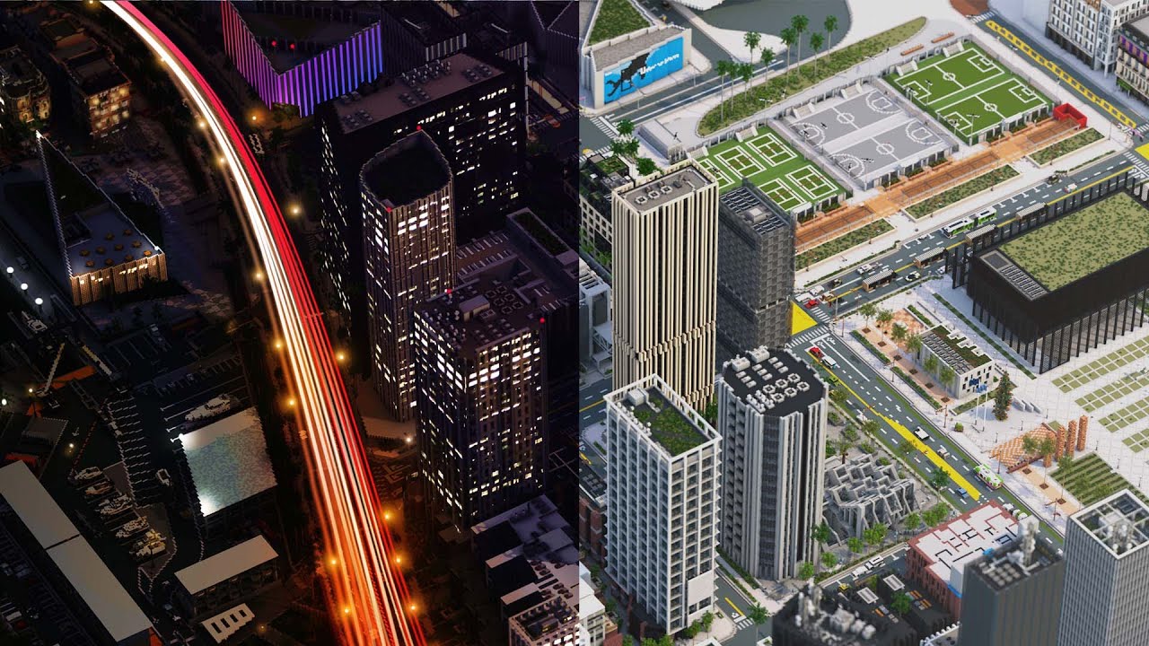 Tour our Minecraft City: Northern Marina - YouTube