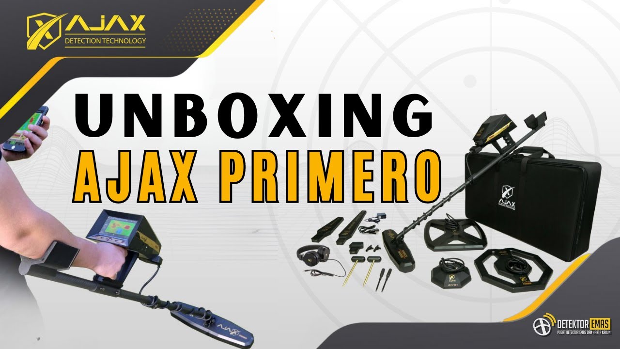 🤩🤩WOW.. Unboxing Metal Detector AJAX PRIMERO Pesaing Metal Detector ...