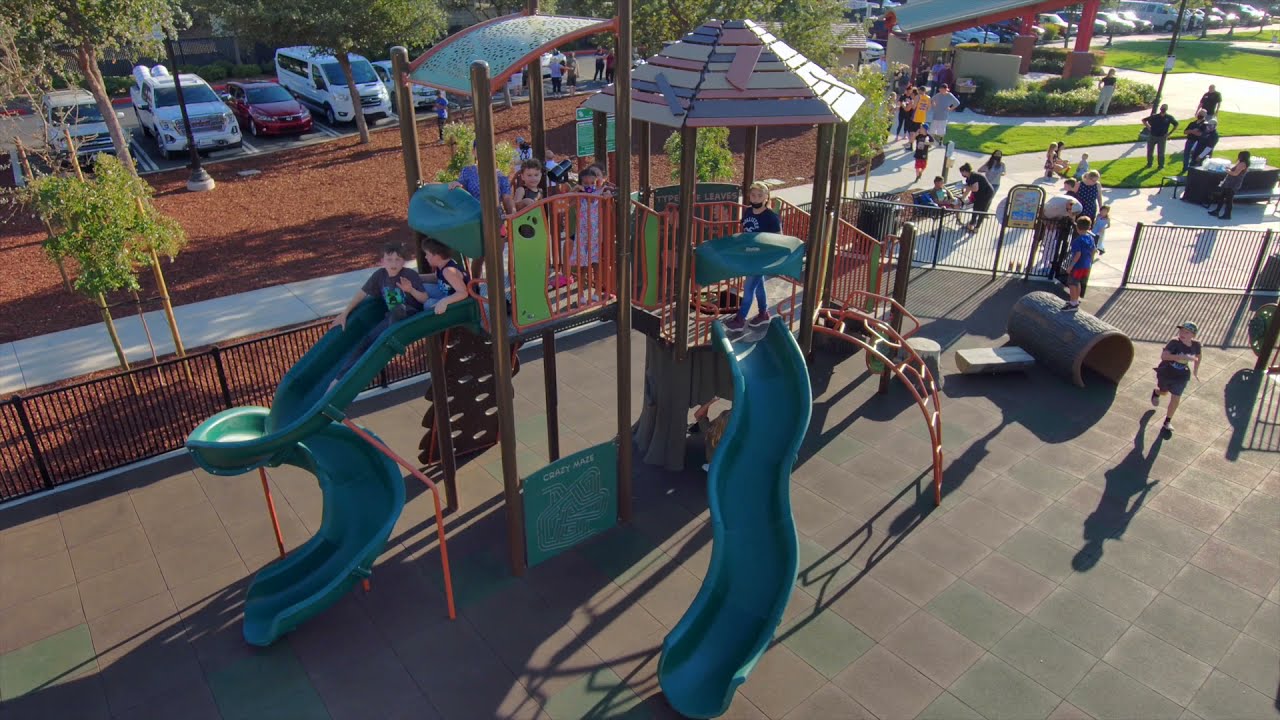 Civic Center Playground Ribbon Cutting - YouTube