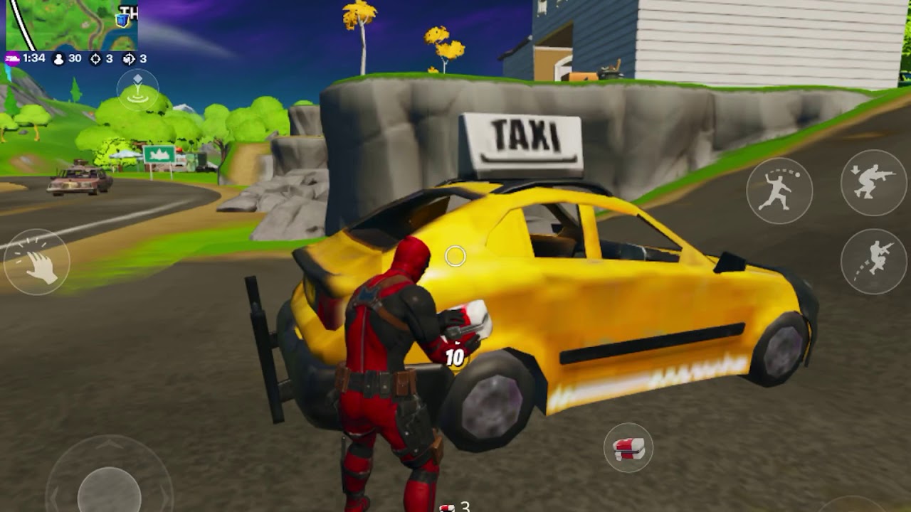 Playing Fortnite With Skin Deadpool - YouTube