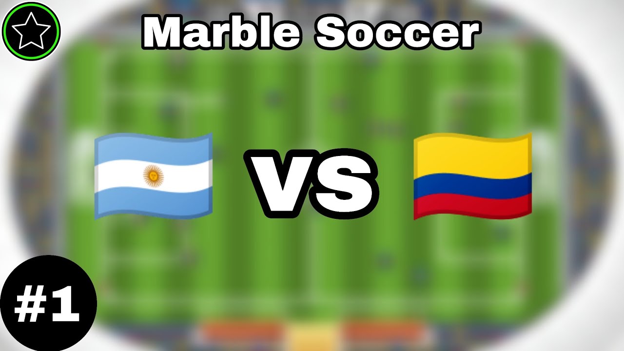Marble Soccer #1 | 🇦🇷 vs 🇨🇴 - YouTube
