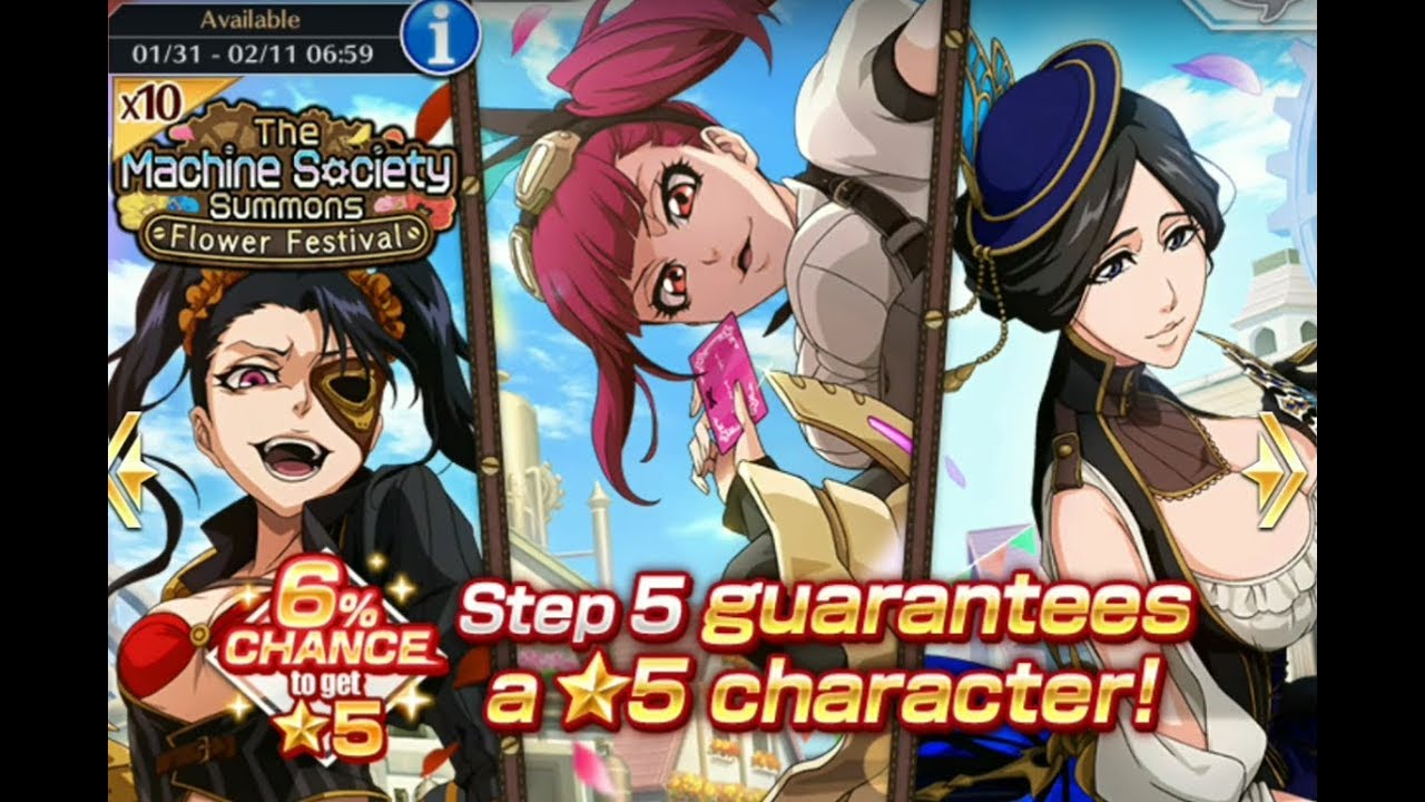 The Machine Society Summons - Flower Festival [Bleach Brave Souls ...