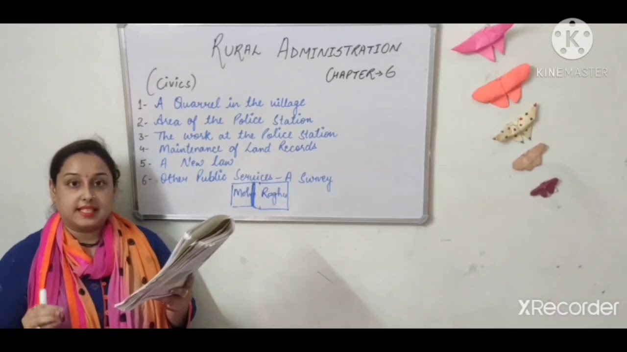 Rural Administration Part-2 ch-6 class-6 civics - YouTube