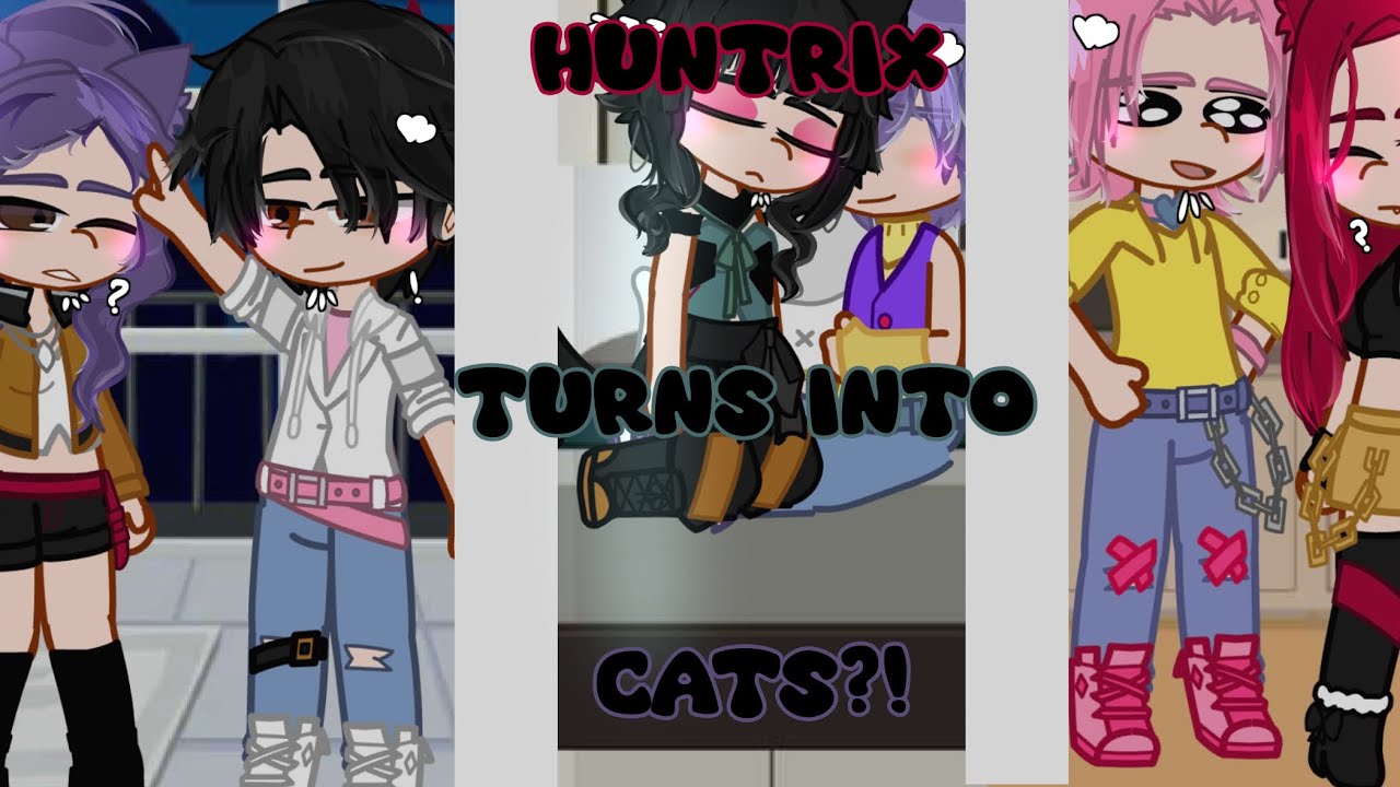 ||🐱..||HUNTRIX turns into cats?!||2X||ships‼️||KDH||1/1||skit||🎀||gacha ...