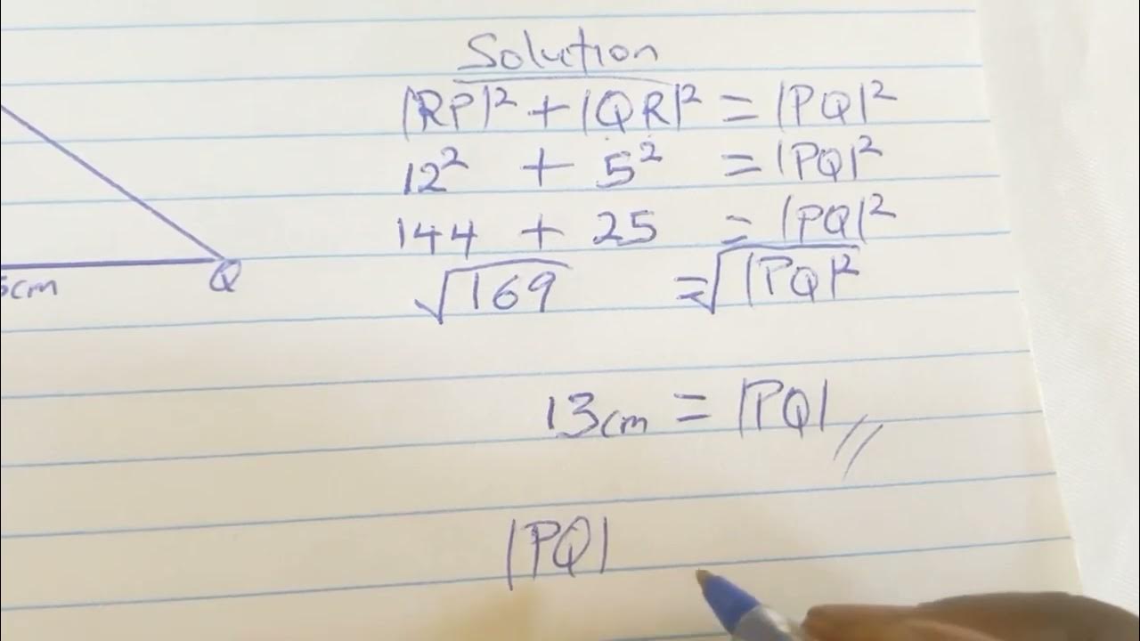 How to use PYTHAGORAS THEOREM to solve Right - Angle Triangle questions 📝 - YouTube
