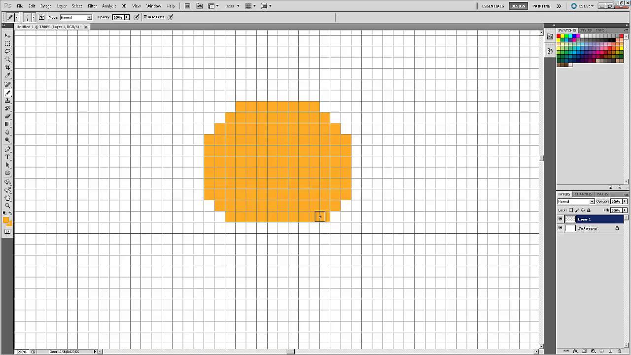 Tutorial photoshop pixel icon / pixel art - YouTube
