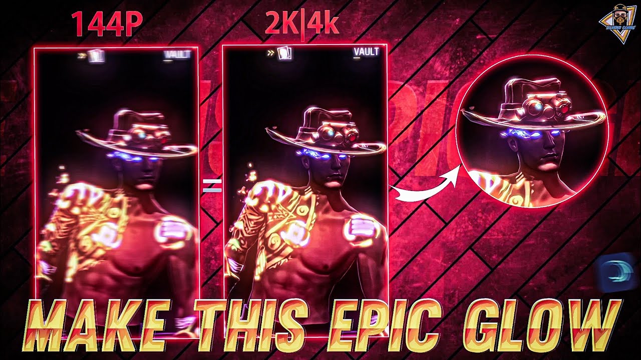 Make This Epic Glow In 2 mins (Easy) | Free Fire Colour Grading ...