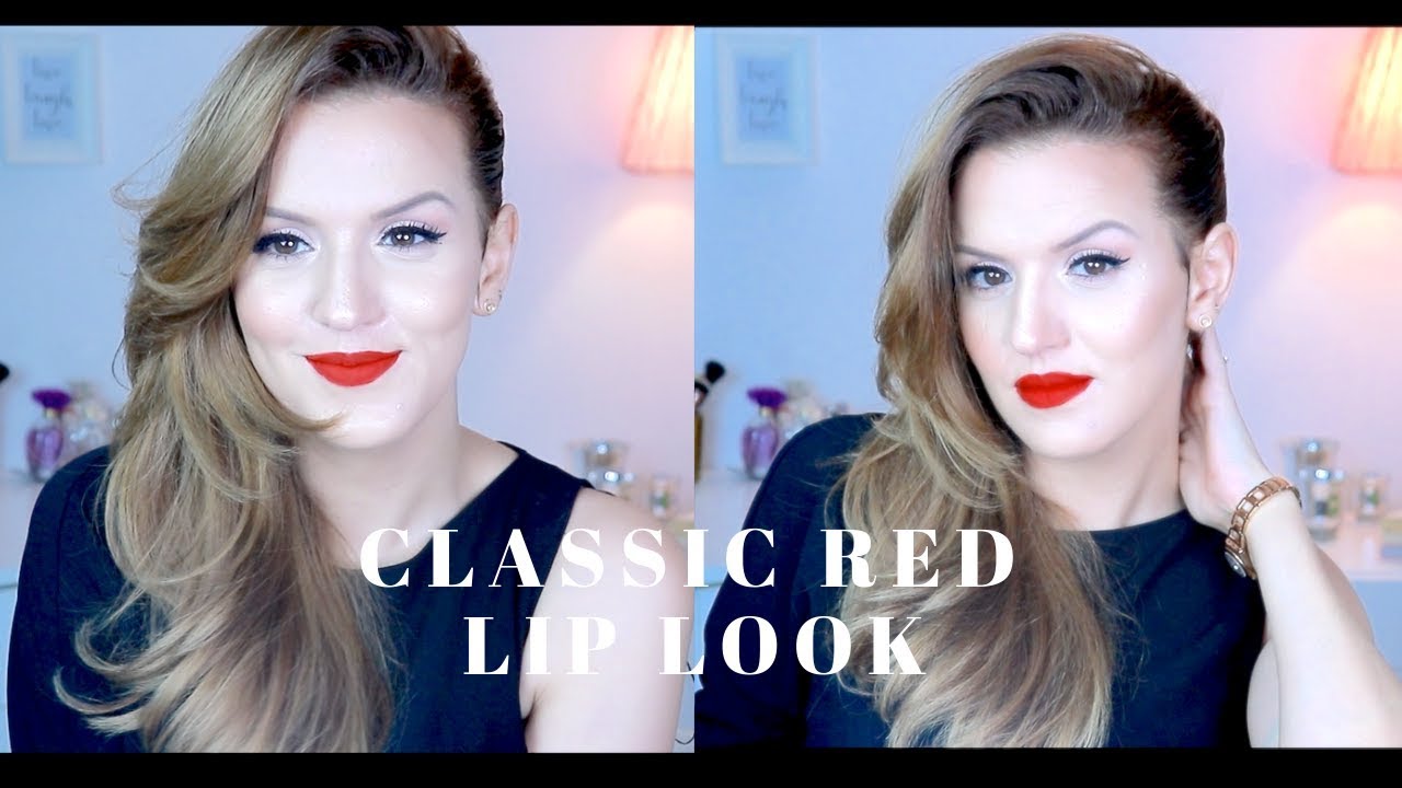 Red Lipstick Makeup Look Tutorial . - YouTube