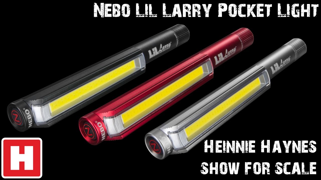 NEBO Lil' Larry Pocket Light - Show for Scale Overview - YouTube