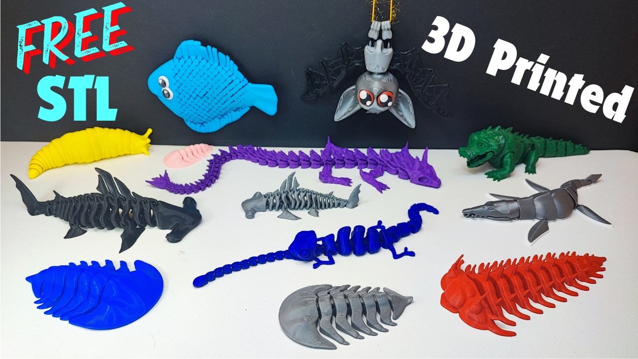 TOP 10 Best FREE STL Files to 3D Print _ S2 | 3D Printing Articulated ...