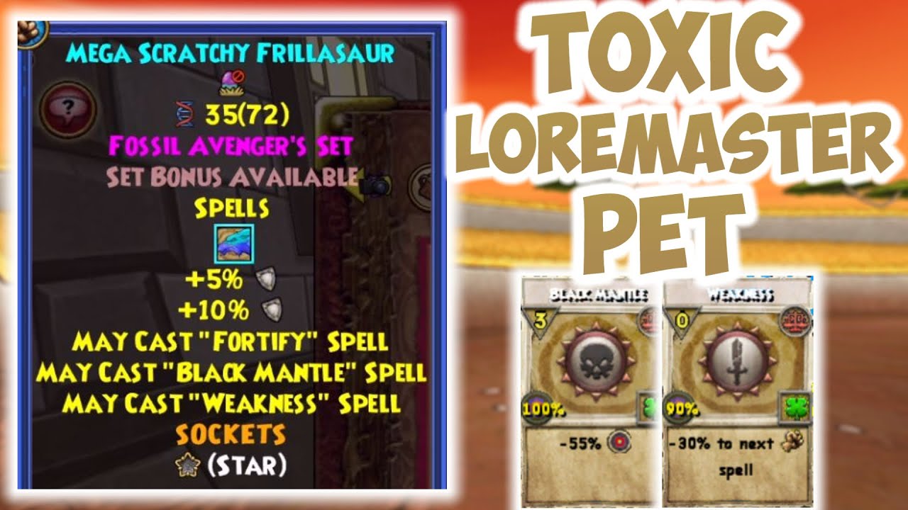 Wizard101: Cosmic Balance PVP | USING THE TOXIC LOREMASTER PET!! - YouTube